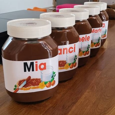 Personalised to Fit Nutella Label Sticker Easter LABEL ONLY - Etsy UK