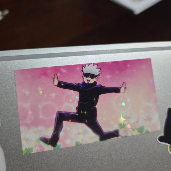 Gojo Funny Stickers HOLOGRAPHIC Set - Anime Meme, JJK, Sorcerer, Satoru ...