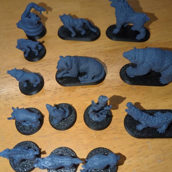 D&D Wild Animal Familiars Pets Companions Gift Starter Set | Pathfinder ...