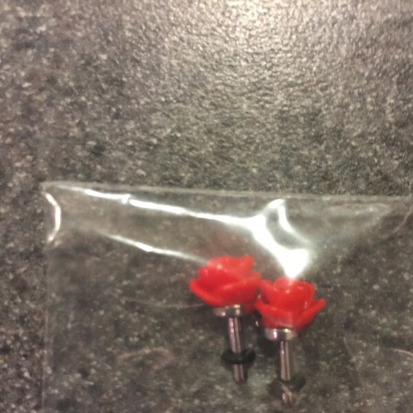 Tiny Flower Rose Stainless Steel Plugs for Gauged or Stretched Ears ...