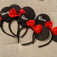 Personalized Mickey or Minnie Ears, Custom Mickey Ears, Personalized ...