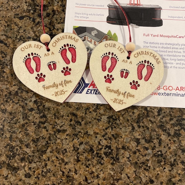 2026 Bundle 4 Version Our First Christmas as A Family of 3 4 5 Feet ...