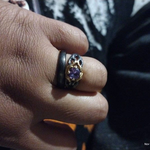 Alexandrite Wedding Ring, Viking Ring for Women, Promise Ring for Her ...