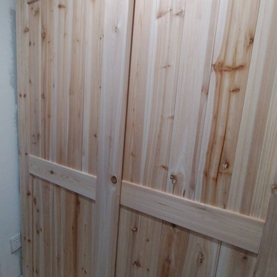 Homacer Black Rustic Ceiling Mount Non-bypass Sliding Barn Door ...