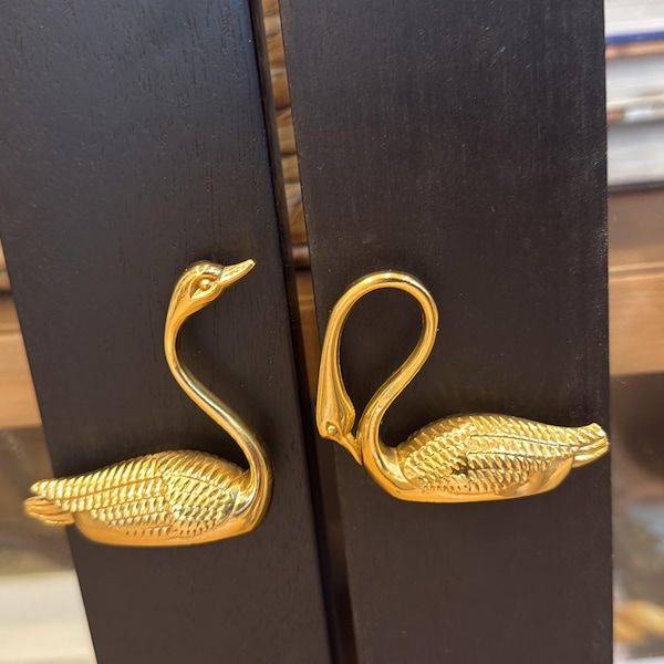 Solid Brass Drawer Knobs Pulls Butterfly Dresser Knobs Kitchen Cabinet Pulls Handle Door Knob ...