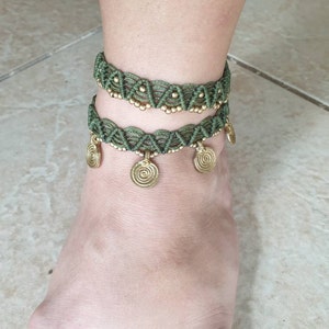 Indian Ankle Bracelet Macrame Anklet Boho Gypsy Tribal - Etsy.de