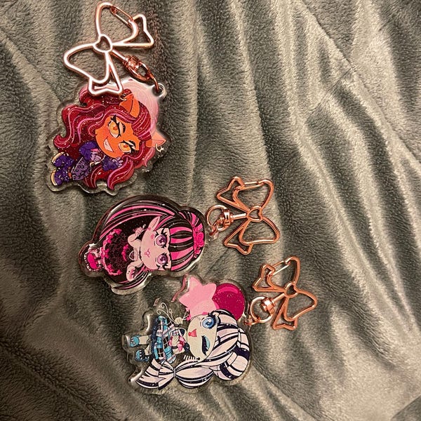 Strawberry House Fan Art Acrylic Shaker Charms 2.5 Inches - Etsy