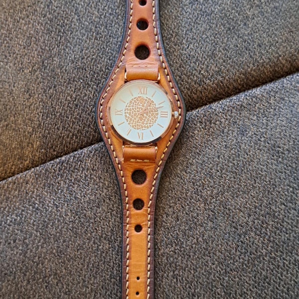 Custom Leather Watch Band, Leather Watch Strap, Genuine Leather Strap ...