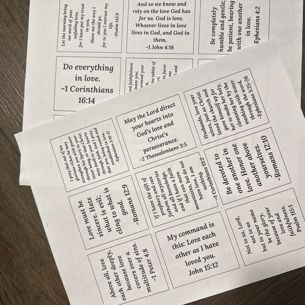 30 Strength Themed Bible Verses, With 6 Prayer Cards Included 30 ...