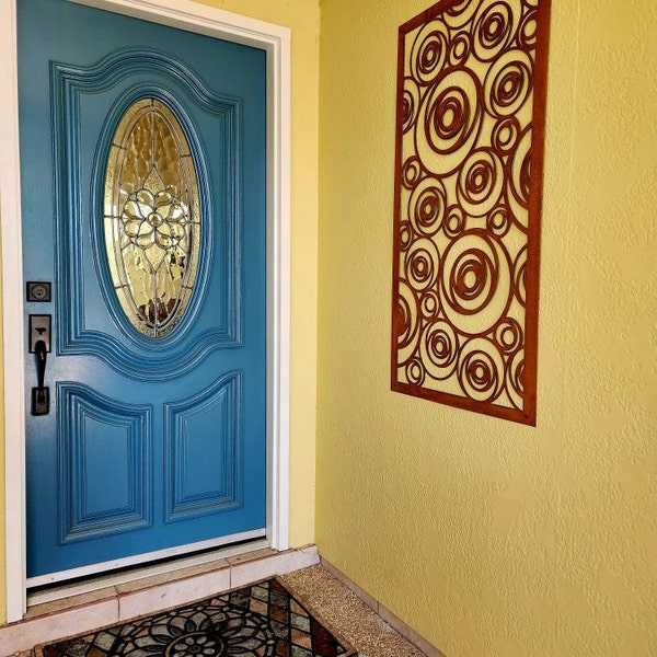 Privacy Screens | Circle Pattern Decorative Screens | Large Metal Wall ...