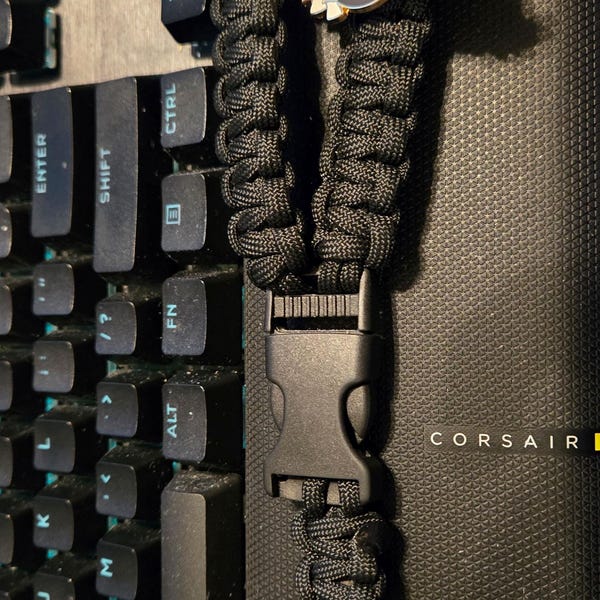 Black Lanyard for Keys, Paracord Lanyard Breakaway, Key Lanyard, Badge ...