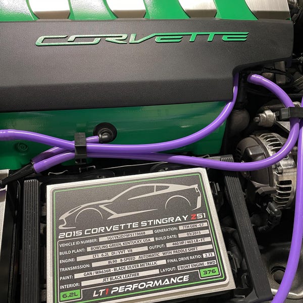 Ford Mustang S197 Custom Aluminum Engine Bay Dress up Plaque Car Show ...