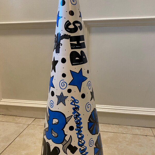 Hand Painted Cheer Megaphone, Custom Megaphone - Etsy
