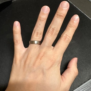 Simple Titanium Ring, Classic Wedding Band, Mens Modern Ring, Womens ...