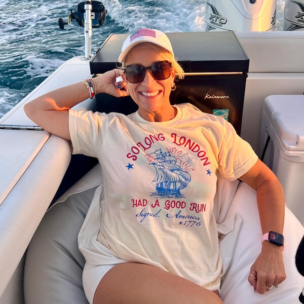 So Long London 4th of July Crop Comfort Colors, Swiftie Fangirl, Gift ...