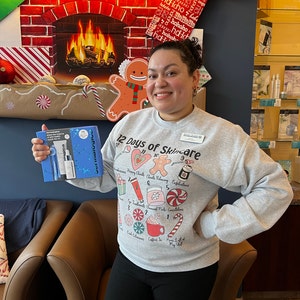 RAD Tech Christmas Sweatshirt Radiology Gifts X-ray Tech Skeleton Spine ...