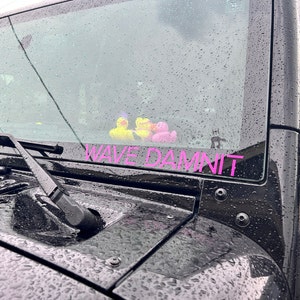 Wave Damnit Decal - Etsy