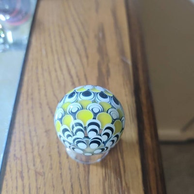 Four Layer Dot Stack Marble, UV Reactive, Glass Pop Art, Art Glass ...