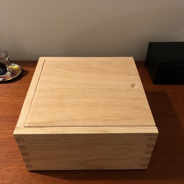 Handmade Solid Walnut Sliding Lid Box - Etsy