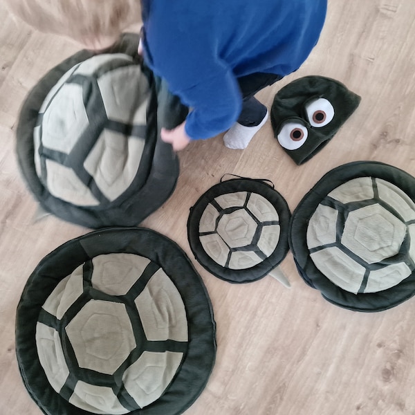 Sea Turtle Costume for Kids, Halloween Costume With Polar Fleece Hat - Etsy