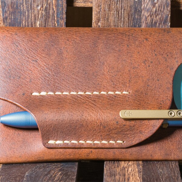 Leather Field Notes Sleeve PDF Pattern: Minimalist Notebook Cover for 5 ...