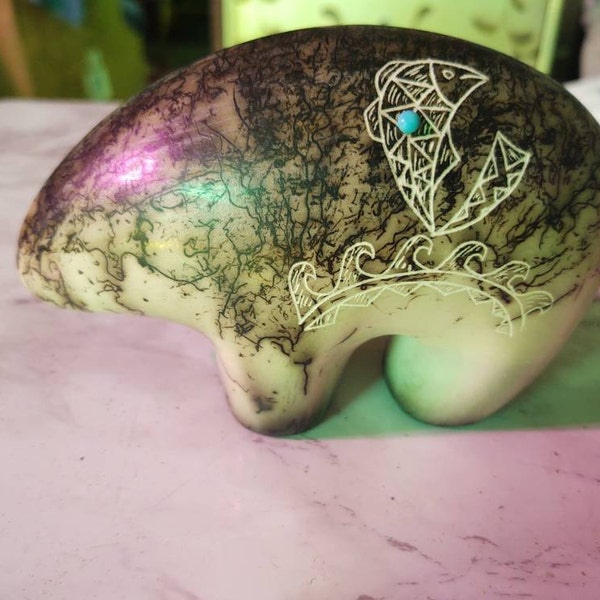 Acoma Pueblo Feather and Horsehair Pottery Flat Seed Pot – A Symbol of ...