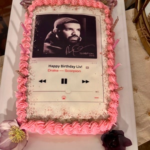 Drake Ratchet Happy Birthday Custom Edible Image Cake Topper - Etsy