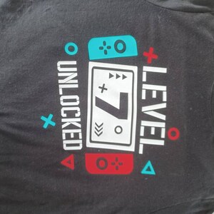 Level 7 Unlocked Birthday Svg, 7th Birthday Boy Gamer Svg, 7 Years Old ...