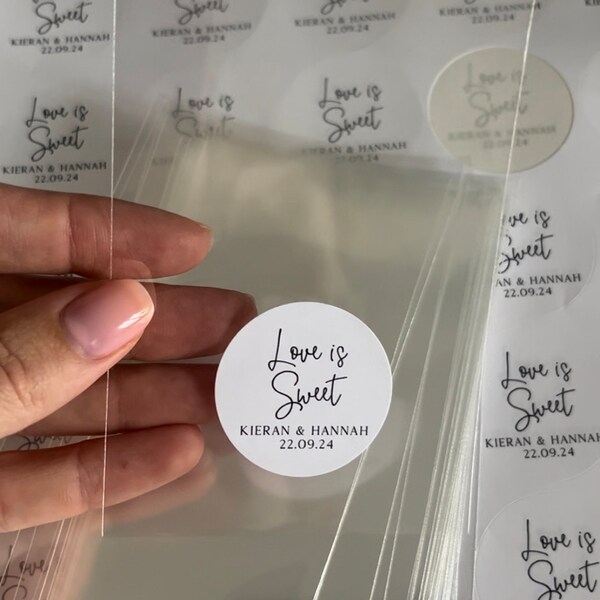 Favour Sweet Bags With Personalised Stickers - Sweet Bag Favours ...