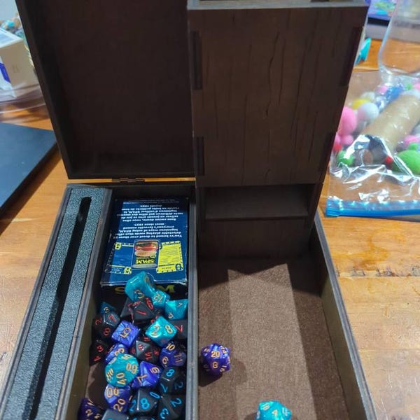 Dice Rolling Tray Wood, Dice Tray Wood, Dice Tray Dnd, Dice Tray and ...