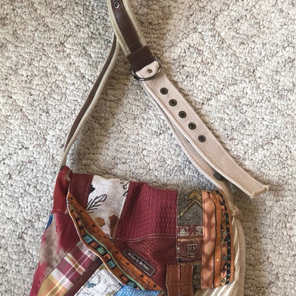 Upcycled Tote, Upcycled Purse, Upcycled Bag, Bohemian Purse, Crossbody ...