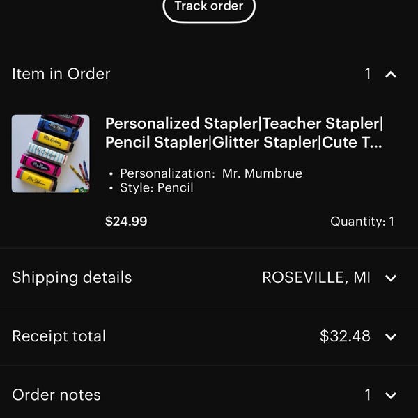 Personalized Stapler|teacher Stapler|pencil Stapler|glitter Stapler ...