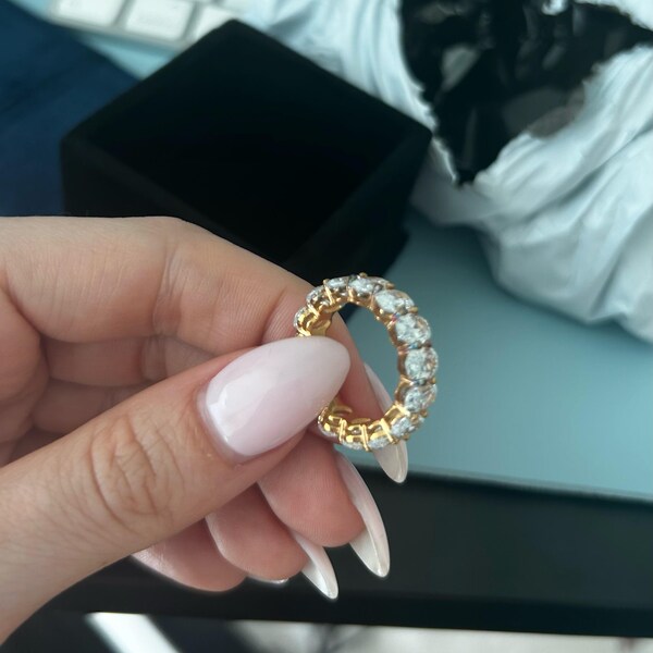 2.5 CT Oval Cut Simulated Engagement Ring, Oval Solitaire Bezel Set ...
