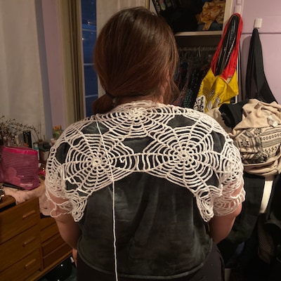 ADVANCED CROCHET PATTERN Gothic Crochet Spiderweb Top, Alternative ...