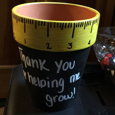 End of the School Year Teacher Gift Flower Pot Thanking Them - Etsy