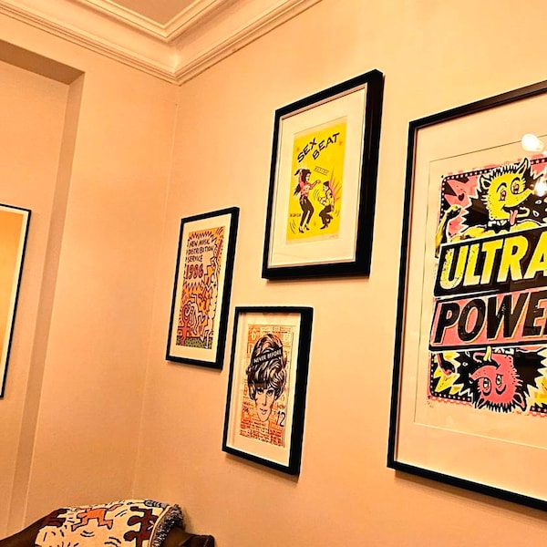 Fantastic & Astounding Gold Leaf, One of a Kind, Screenprint, Hand Made ...