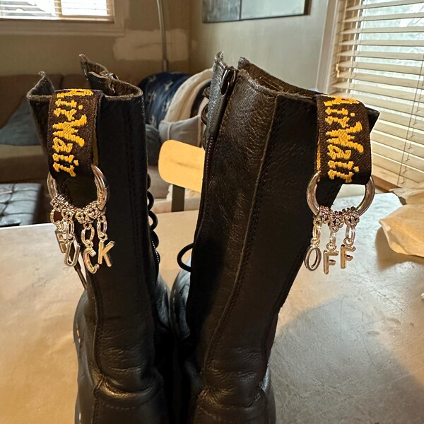 Evil Eye Sacred Heart Boot Charms - Etsy