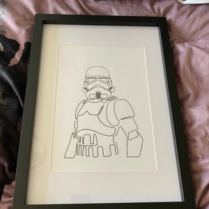 Star Wars Print: Stormtrooper Star Wars Line Art Instant - Etsy