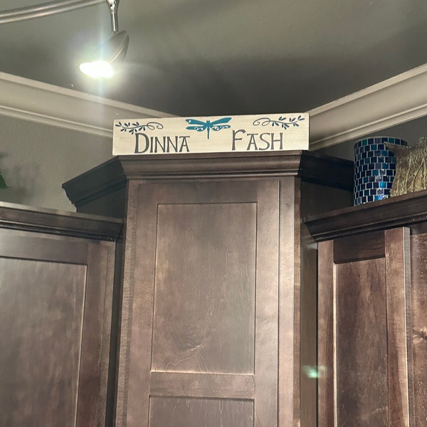 Dinna Fash Sign, Outlander Sign, Outlander Decor, Outlander Gift ...