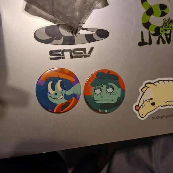 Sam & Max: the Devils Playhouse Pins / Buttons 58mm, Sammun-mak and ...