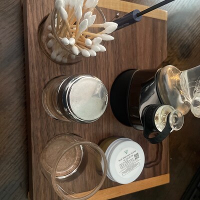 8X7 Mini Dab Concentrate Tray Cleaning Station W/ Greek Glass ISO Swab ...