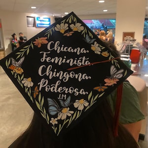 Embroidered Boho Graduation Cap Topper Grad Cap Decoration - Etsy