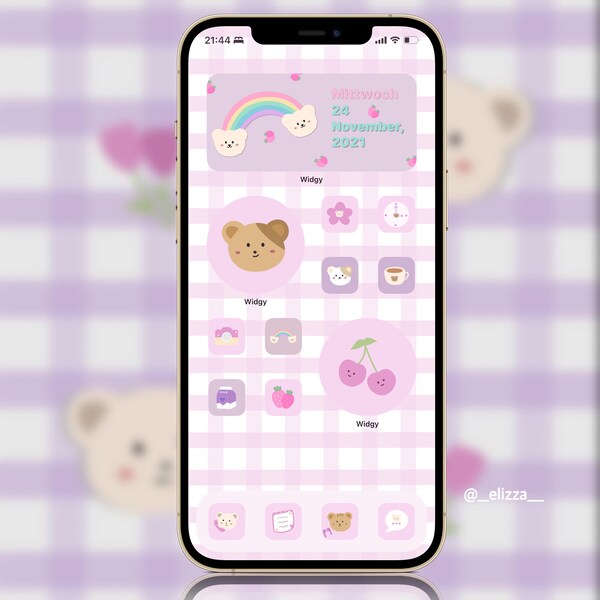 Cute Aesthetic App Icons | Pink Theme App Icons | Kawaii App Icons ...