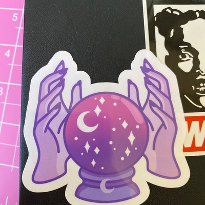 Celestial Crystal Ball Sticker - Etsy