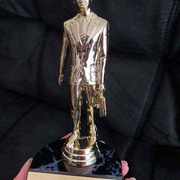 Best Dad Dundie Award Trophy the Office TV Show Michael Scott Dunder ...