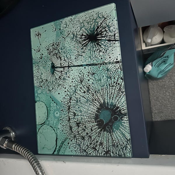 Dandelion Ceramic Wall Art Mini Tile Framed Art Housewarming Birthday ...