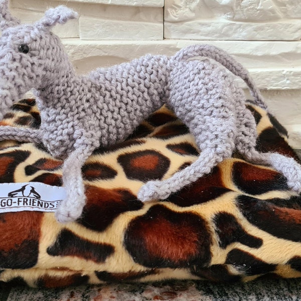 Lurcher Knitting Pattern - Etsy