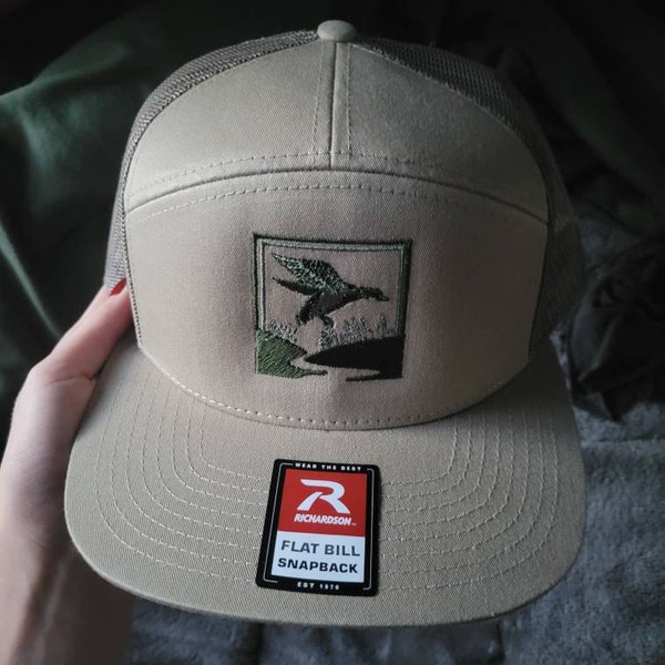 Bass Fishing Camo 7 Panel Hat - Etsy