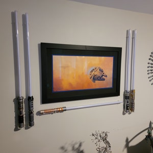 Horizontal Lightsaber Wall Mount Lightsaber Mount - Etsy
