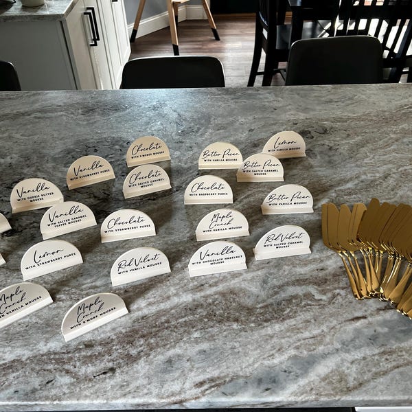 Acrylic Buffet Food Name Sign, Food Table Tent Card, Food Tag, Cute ...